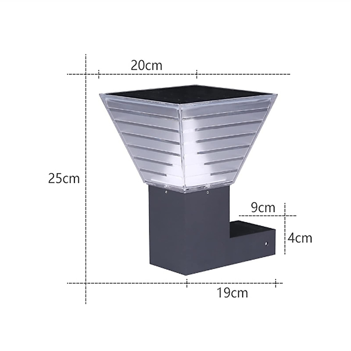 Zziyj Outdoor Wall Lamp Waterproof LED Square Low Energy Consumption Easy to Install Long Life Modern Garden Lamp Decoration Function Villa Door Lamp Home Terrace Outdoor Wall Lamp