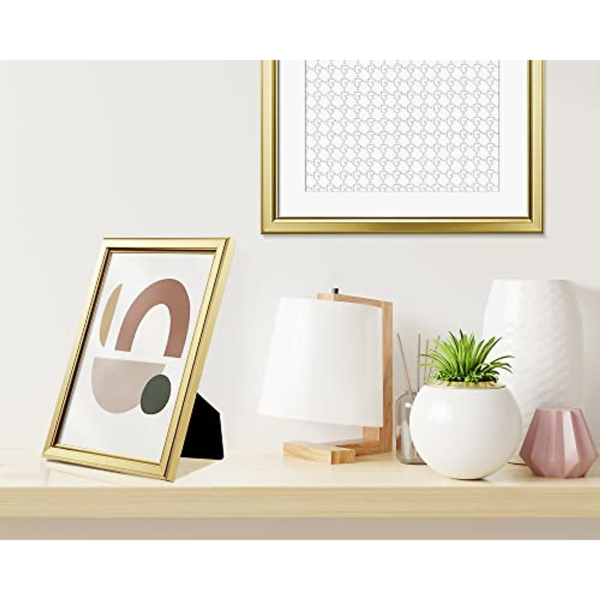 LaVie Home 4x6 Picture Frames (6 Pack, Gold) Simple Designed Photo Frames for Wall Mount Display, Set of 6 Classic Collection