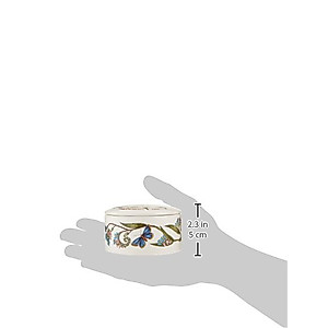 Portmeirion Botanic Garden Set of 3 Covered Boxes | 3.5 Inch Mini Boxes | Ideal for Storing Trinkets and Jewelry | Assorted Floral Motifs | Dishwasher Safe