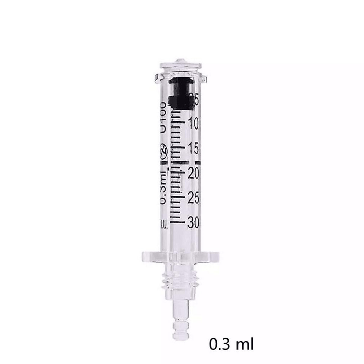 Disposable 0.3 & 0.5ml Empty Ampoule Nozzle -Non Invasive- Disposable Accessories Parts - without Hydrating Hyaluronic Acid Filler (10pcs 0.3ml Empty Ampoule Nozzle + 1 pc Adapter)