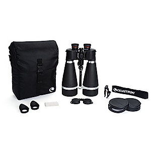 Celestron – SkyMaster Pro 20x80 Binocular – Outdoor and Astronomy Binocular – Large Aperture for Long Distance Viewing – Fully Multi-coated XLT Coating – Tripod Adapter and Carrying Case Included