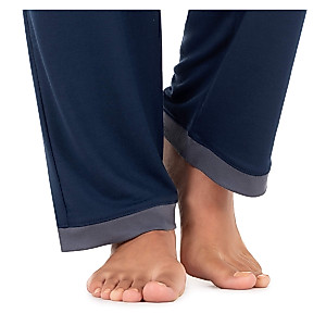 Fruit of the Loom womens Short Sleeve Tee and Pant 2 Piece Sleep Pajama Set, Midnight Blue, Large US