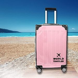 RF REENFAYA Suitcase Cover Luggage Protector Covers Clear Luggage Cover PVC Suitcase Luggage Cover Waterproof Luggage Case Thicken Suitcase Protector Cover (26inch)