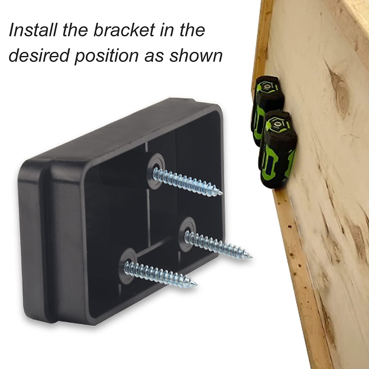 4 Pcs Battery Holders Compatible with EGO Cordless Power/Ego Power Plus Battery, are Suitable for Ego 54v Batteries Keeps You Batteries Secured for Storage - Includes mounting Hardware