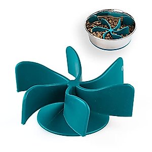 Our Pets Spiral Slow Feeder Insert Slow Feeder Dog Bowls | Turn a Dog Bowl or Dog Dish into a Dog Bowl Slow Feeder (Alternative to Dog Puzzle Feeder, Lick Mat, Dog Slow Feeder to Slow Down Eating