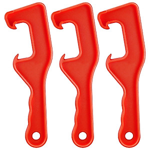 3 Pieces 5 Gallon Plastic Bucket Lid Opener Paint Can Lid Opener for Home Office Opening Tools (Red)