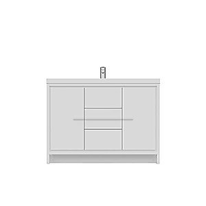 Alya Bath Sortino Bathroom Vanity, White