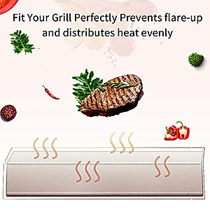 BBQ funland SH2311(4-Pack) Stainless Steel Heat Plate Replacement for Select Gas Grill Models by Aussie, Brinkmann, Uniflame, Charmglow, Grill King, Lowes Model Grills