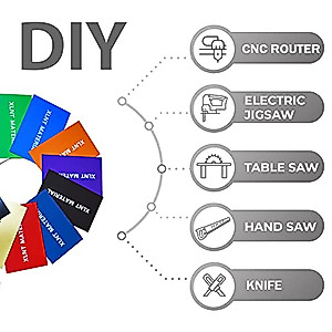 XLNT TECH Engraving Double Color Sheet (7" x 11“ x .040”, 12 Pieces & 12 Colors) for Interior Signs, Badges.