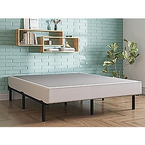 RLDVAY Full-Size Bed-Frame, 9 Inch Metal Bed-Frame-Full for Box Spring, Quick & Easy Assembly, Heavy Duty Full Bed Frame Noise Free, Black