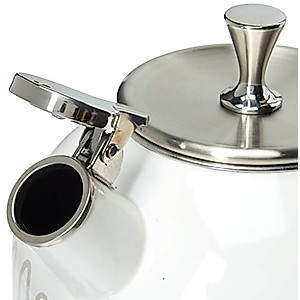 Kate Spade New York 886301 Charlotte Street Gray Metal Kettle, Grey, 2.5 qt (2.4 L)