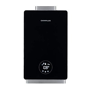Tankless Water Heater, Camplux Constant Propane Water Heater, 3.18 GPM On Demand Water Heater, Instant Hot Water Heater, Indoor, Black