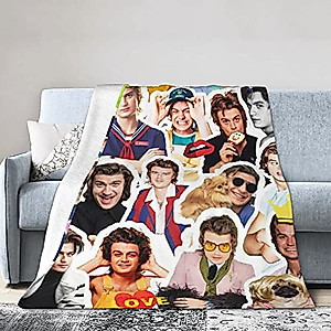 Flannel Throw Blankets Soft Comfortable Warm Blankets Air Conditioning Blanket Office Bed Car Camp Couch Blankets Living Room Movie Actor Fans Gifts 40"x50"