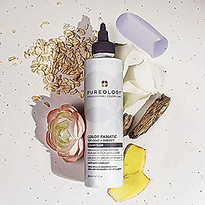 Pureology Color Fanatic Top Coat + Sheer Clear Hair Toner | Hair Gloss Treatment | Clear Hair Glaze for Brunette & Black Hair | 6.7 Fl Oz
