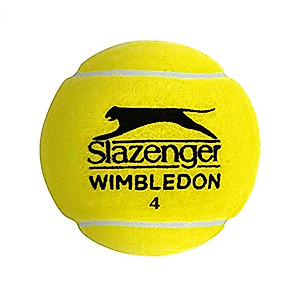 Slazenger Wimbledon 4 tennis balls, yellow, one size