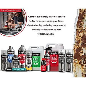 JENOLITE Original Rust Remover Liquid Trigger Spray - Removes Rust Back To Bare Metal - 500ml