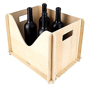 Yuehuam Unfinished Wooden Box Storage Organizer Wooden Box Craft Storage Box Container for DIY Craft Collectibles Arts Home Decor