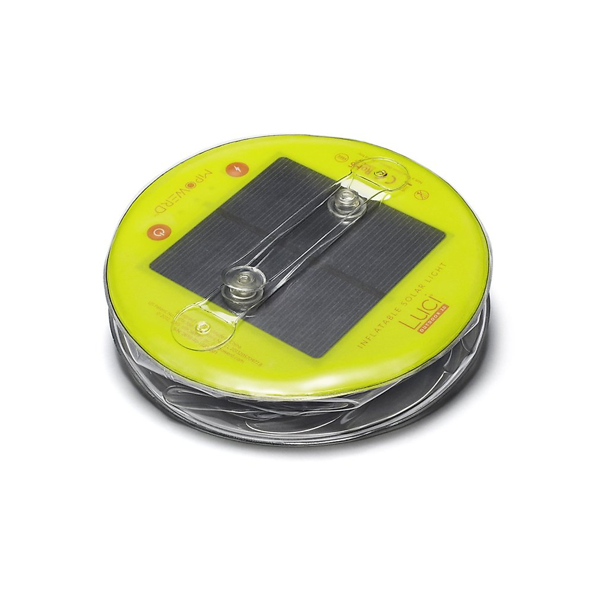 MPOWERD Luci Outdoor 2.0 - Inflatable Solar Light, Clear Finish, Adjustable Strap