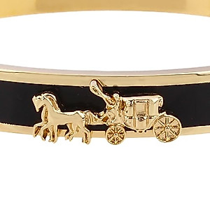 Coach Women's Signature Enamel Bangle Bracelet
