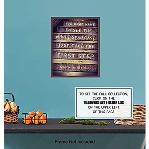 Martin Luther King, MLK, Motivational Quote Wall Decor Art Print - Inspirational Poster, Picture - Great Home or Office Decoration or Gift for Teachers, Classroom, Entrepreneurs, Managers - 8x10 Photo