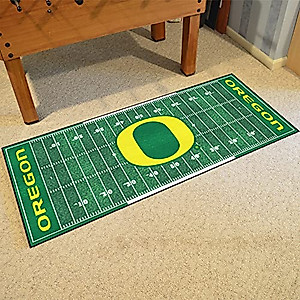 FANMATS NCAA University of Oregon Ducks Nylon Face Football Field Runner, 30"x72"