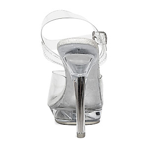 The Shoe Fairy Olympian Clear Bikini Fitness Competition Heel (us_footwear_size_system, adult, women, numeric, medium, numeric_6)