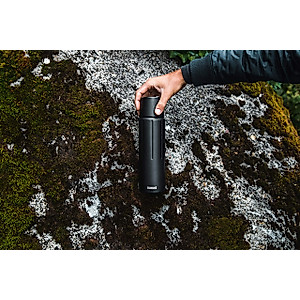 SIGG - Obsidian Insulated Water Bottle - Thermo Flask with Cup - Leakproof - Lightweight - BPA Free - 18/8 Stainless Steel - 37 Oz