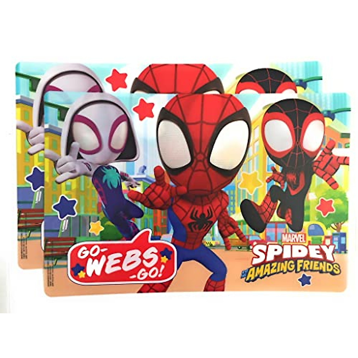 Diversdealz Marvel Spidey and his Amazing Friends Placemats Set of 2