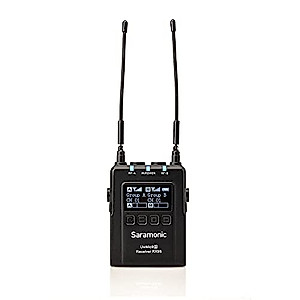 Saramonic Advanced 2-Person Wireless UHF Lavalier System with Dual Camera-Mount Receiver, Premium DK3A Lavaliers, Li-Ion Power, Hard Case & More (UwMic9S Kit 2),UWMIC9S-KIT2,Black
