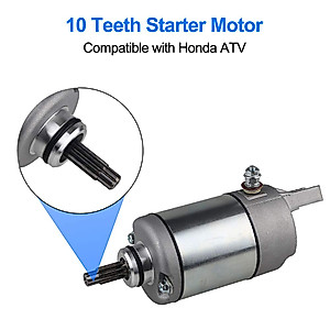 WATERWICH Starter Compatible with Honda Foreman 500 450 400 TRX500FE FourTrax TRX400 TRX450 TRX500 1995-2011 Replaces 31200-HM7-003, 31200-HM7-A41