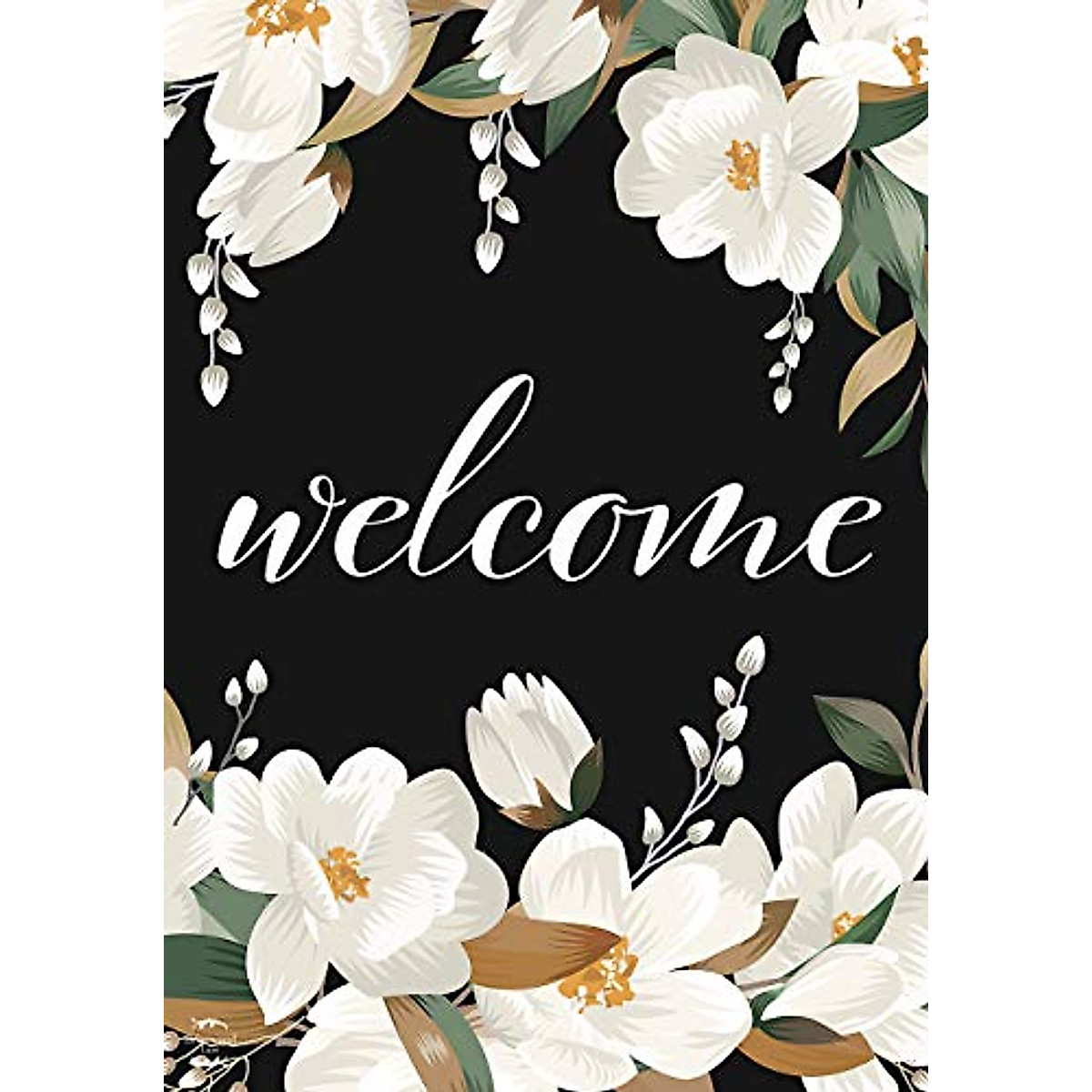 White Magnolias Spring Garden Flag Welcome Flowers 12.5" x 18" Briarwood Lane