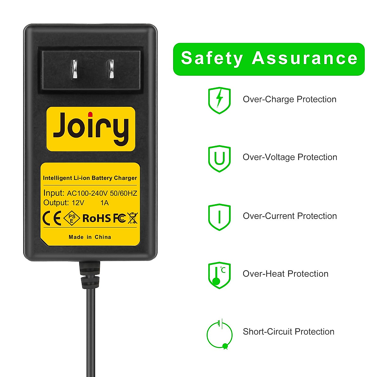 Joiry 12V Battery Charger Compatible with Makita BL1041B BL1021B CXT 12V Li-ion Batteries (Not for Ni-MH/Ni-Cd Battery)