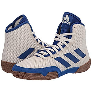 adidas Boy's Tech Fall 2.0 Wrestling Shoe, White/Royal Blue/Gum, 1.5 Little Kid