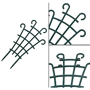 UWIOFF Trellis for Potted Plants, Mini Garden Trellis for Climbing Plants Stackable Plant Trellis Plastic Potted Plant Support DIY Climbing Trellis Flower Pots Supports, 4 Pack