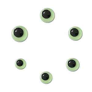 Vanteexpro 170 Pieces Googly Wiggle Eyes Luminous Wiggle Eyes with Self Adhesive for DIY Crafts 170 Pieces Muti Sizes