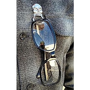 Guardian Bells DREAM CATCHER SUNGLASS HOLDER BIKER PIN MOTORCYCLE VEST JACKET, SILVER, 3 inch
