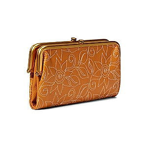 HOBO Lauren Clutch Wallet Sundial White Stitch One Size