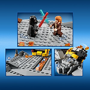 LEGO Star Wars OBI-Wan Kenobi vs. Darth Vader 75334 Building Toy Set - Features 4 Minifigures with Lightsabers for Buildable Battles, Great Collectible Gift for Kids, Boys, and Girls Ages 8+