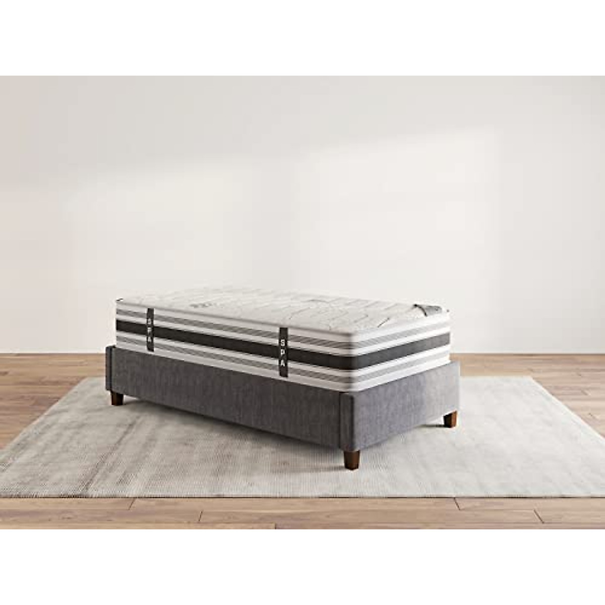 Ottomanson 12" Twin Mattress in a Box Made in USA, Firm Mattress, Hybrid Mattress Cool Improved Airflow with Edge to Edge Pocket Coil, Bed in A Box, Ottopedic