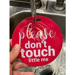 No Touching Car Seat Sign Please Don't Touch Little Me (Baby Safety No Touching Newborn, Baby Car Seat Tag, Baby Preemie No Touching Car Seat Sign) (Green)