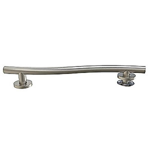 Keeney GB2022-16BN Wave Grab Bar 1.25 Dia x 16 In., Brushed Nickel