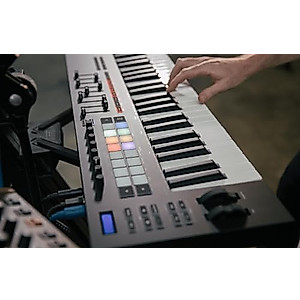 Novation Launchkey 49 [MK3] MIDI Keyboard Controller - Seamless Ableton Live Integration. Chord Mode, Scale Mode, and Arpeggiator — All the software you need for Music Production.