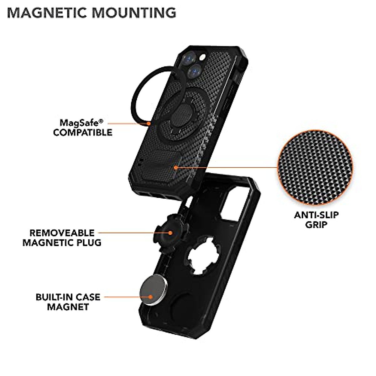 Rokform - iPhone 13 Mini Rugged Case + Pro Series Bike Phone Mount