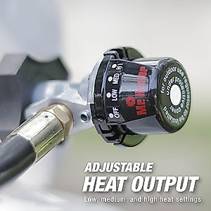 15,000 BTU Single Tank Top Portable Propane Radiant Heater,Grey/ Silver