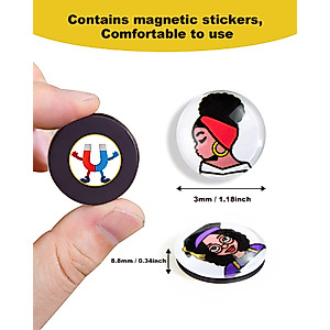 12 Pack Black Girl Magic Refrigerator Magnets-Funny Refrigerator Magnets-Whiteboard Decoration Magnet-Locker Magnets Cute Refrigerator Magnet, Kitchen Classroom and Office