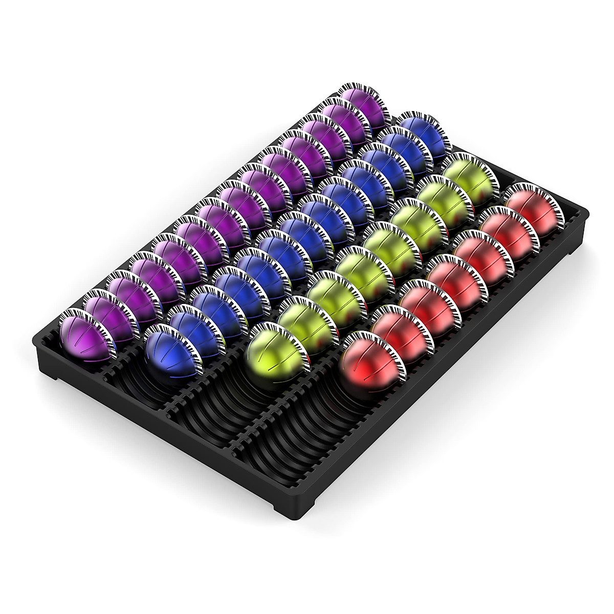 EVERIE Coffee Pod Storage Holder Drawer Insert for Counter Compatible with Nespresso Vertuoline Capsules, NCT04