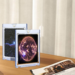 25 ct Magnetic Card Holder 35pt, Card case Holder for Trading Cards，Card Protectors Hard Plastic, Card Sleeves Display case for Baseball Card Sports Cards