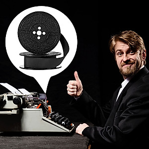 Honoson 12 Pairs Universal Typewriter Ribbon Twin Spool Typewriter Ribbon Twin Spool Replacement Pack for Most Typewriter (Black)