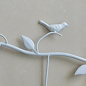 PeaceipUS Creative Door Coat Hat Hook Hanger Pastoral Clothes Hooks Hooks Hooks Racks Wall Hanging Wrought Iron Hooks (Color : Brown)