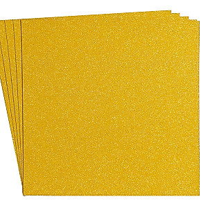 50 Sheets Glitter Cardstock Paper Glitter Thick Paper Cards for Birthday Party, Crafts and Invitations (Gold, 12 x 12 inches)